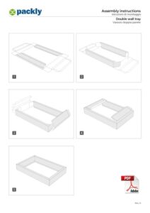 Assembly instructions: double wall tray • Packly Help Center