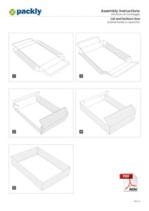 Assembly instructions: lid and bottom box • Packly Help Center